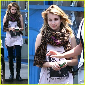 Emma Roberts’ Scream Studies | Emma Roberts | Just Jared Jr.