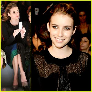 Emma Roberts: Jill Stuart Front Row! | Emma Roberts | Just Jared Jr.