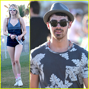 Emma Roberts: Coachella Crowds with Joe Jonas | Emma Roberts, Joe Jonas ...