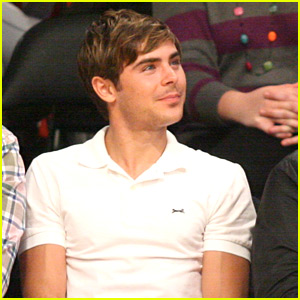 Zac Efron: Courtside at Staples Center | Zac Efron | Just Jared Jr.