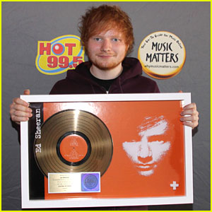 Ed Sheeran: Gold Record for ‘+’! | Ed Sheeran | Just Jared Jr.