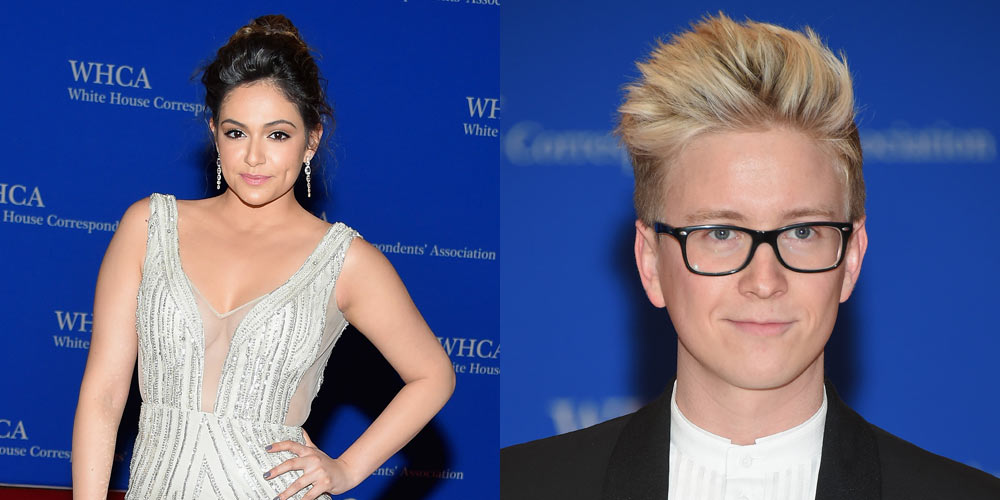 Tyler Oakley & Bethany Mota Get Social at WHCD 2015! | Bethany Mota ...