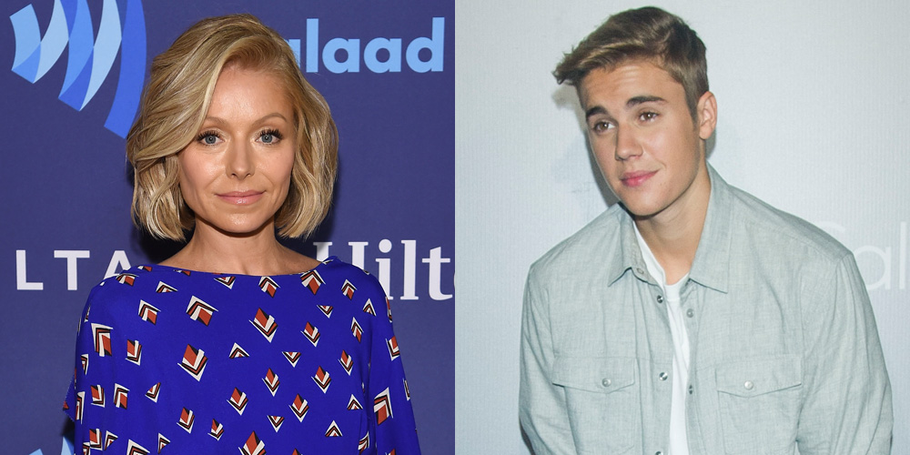 Justin Bieber’s Crush Kelly Ripa Responds to His Instagram Post ...