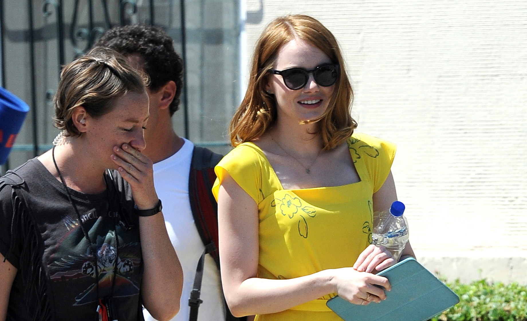 Emma Stone Wears a Lovely Yellow Dress for ‘La La Land’ | Emma Stone ...