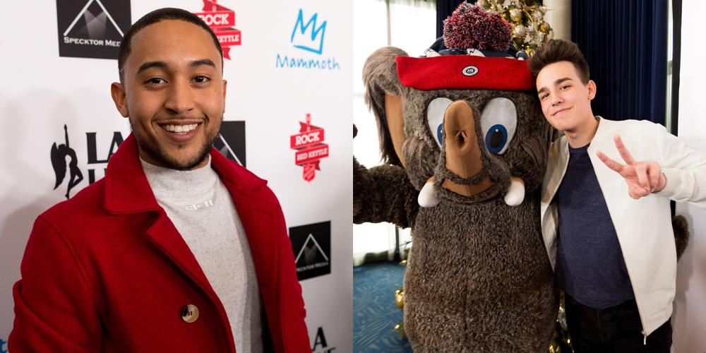 Jacob Whitesides & Tahj Mowry Spread Holiday Cheer at Rock The Red ...