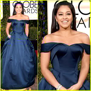 Gina Rodriguez Takes Father To Golden Globes 2016 | 2016 Golden Globes ...