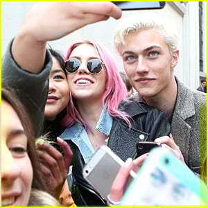 Lucky Blue Smith & Sister Pyper America Hit Milan Fashion Week Together ...