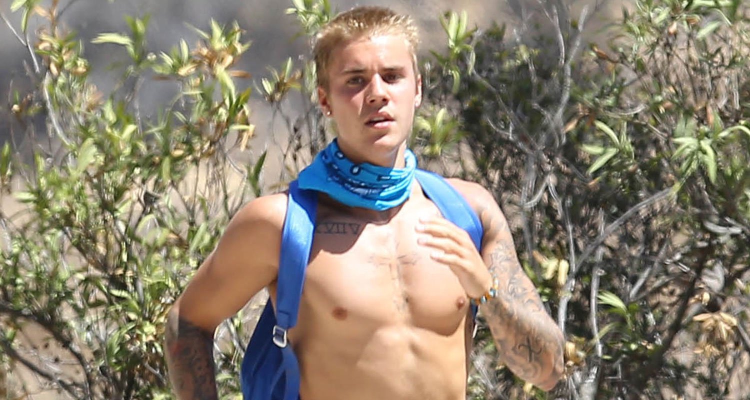 Justin Bieber Shows Off His Muscles on Afternoon Hike | Justin Bieber ...