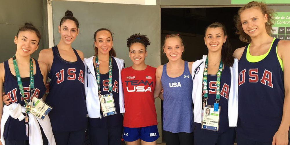 Team USA’s Rhythmic Gymnasts Arrive For Rio Olympic Games! | 2016 Rio ...