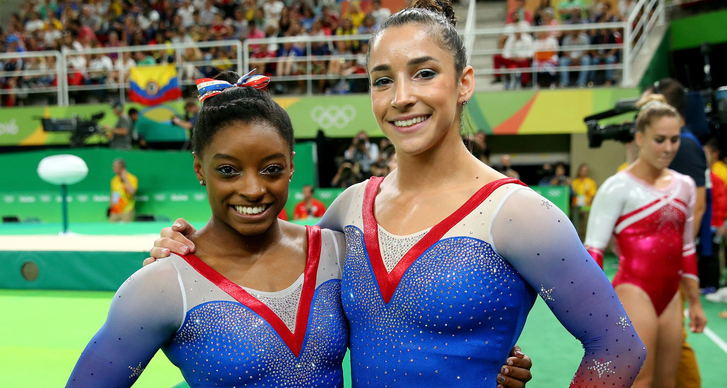 Simone Biles & Aly Raisman Take the Top Spots During Gymnastics Floor ...