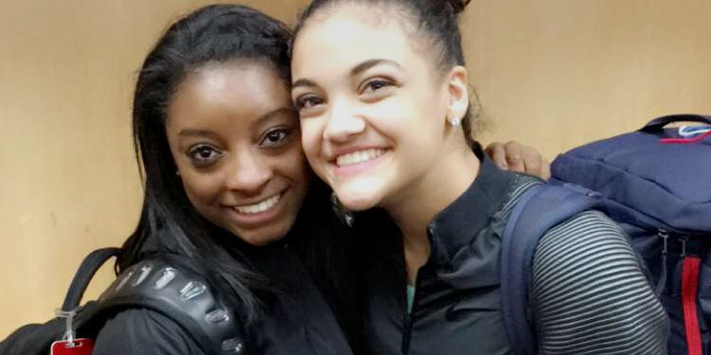 Laurie Hernandez Shares Sweet Moment with Simone Biles While Wrapping ...