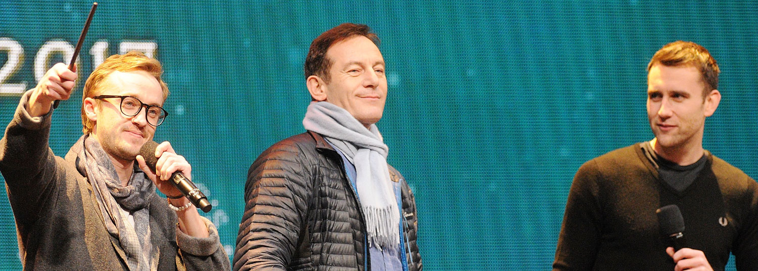 Tom Felton & Matthew Lewis Celebrate ‘Harry Potter’ at Universal ...