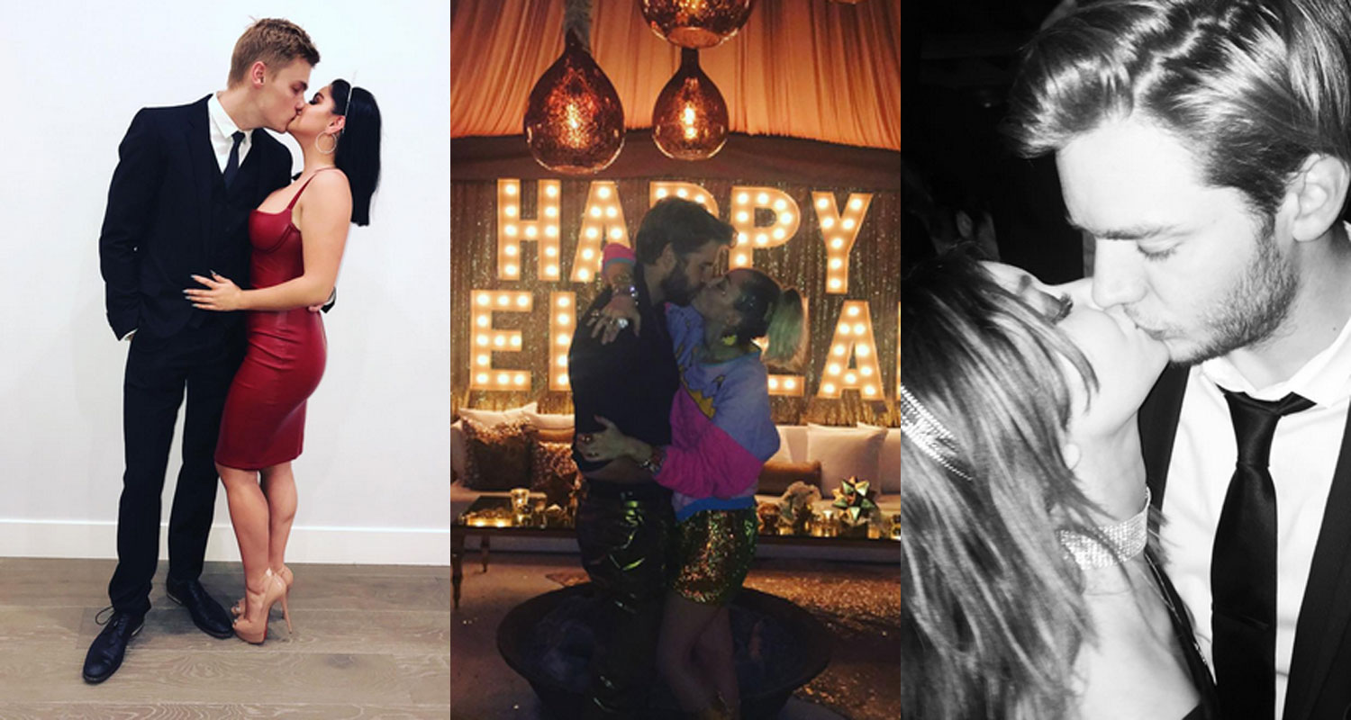 These Celeb Couples Kissed at Midnight To Ring in 2017 Together | 2017 ...