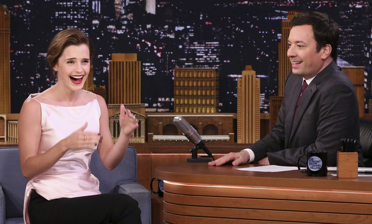 Emma Watson Once Mixed Up Jimmy Fallon & Jimmy Kimmel – Watch Now ...