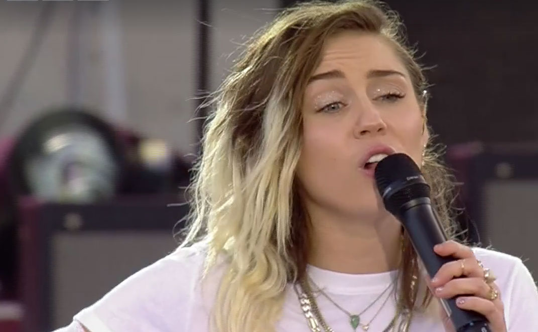 Miley Cyrus Gets Emotional During ‘Inspired’ Performance at One Love ...
