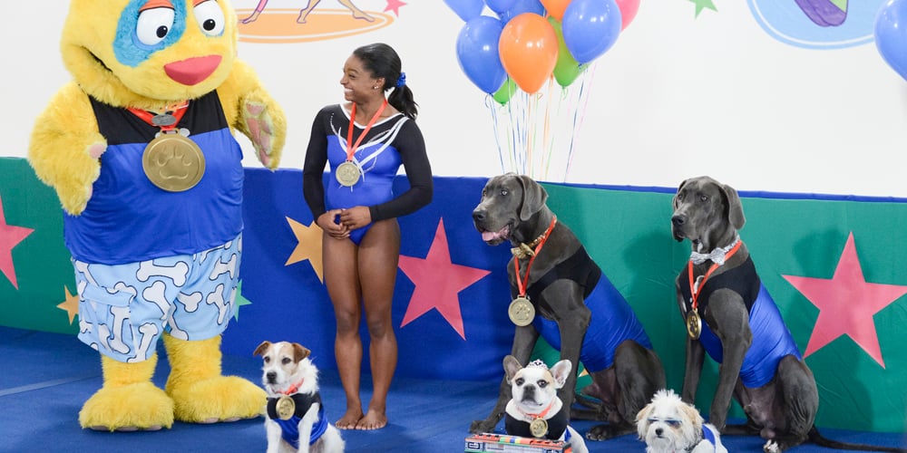 Simone Biles Coaches Canines For Doggy Gymnastics on Nickelodeon’s ...
