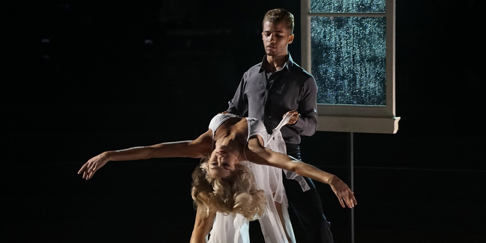 Jordan Fisher Dances A Dramatic Rumba For DWTS Night at the Movies ...