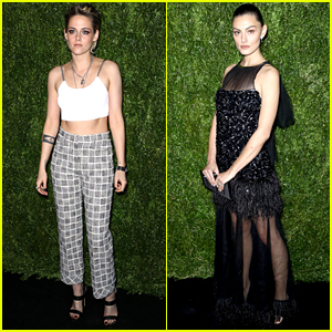 Kristen Stewart & Phoebe Tonkin Look Chic in Chanel at MoMA Event ...