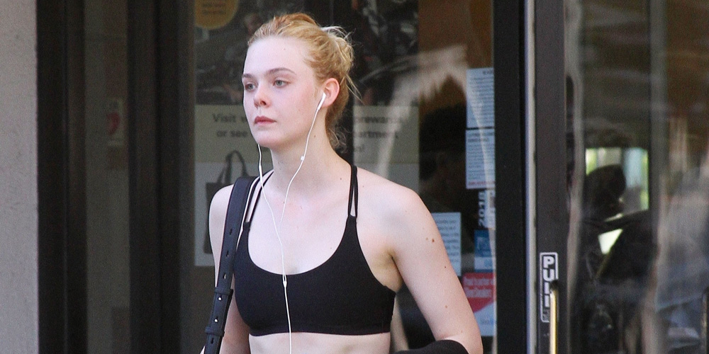 Elle Fanning Looks Fit After Her Morning Workout! | Elle Fanning | Just ...