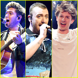Niall Horan, Sam Smith, & Charlie Puth Rock Out at Z100 Jingle Ball ...