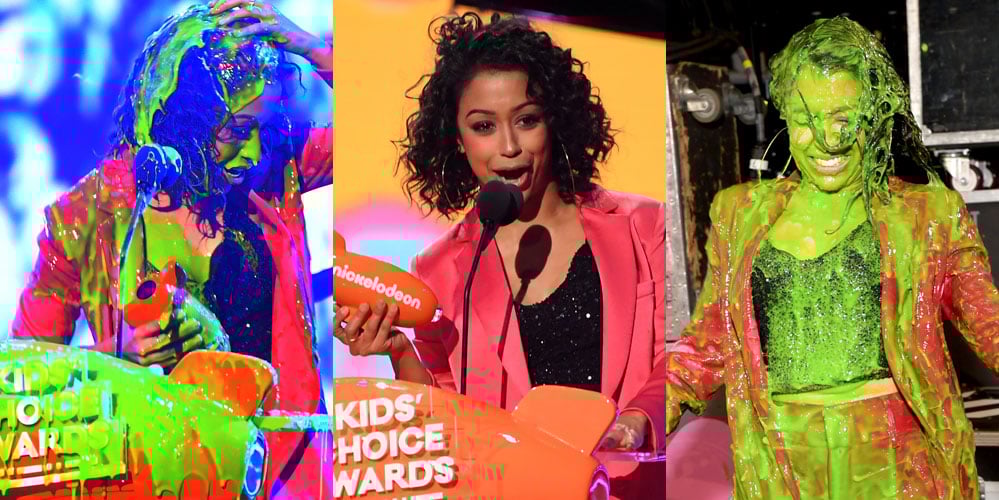Liza Koshy Got Slimed TWICE at Kids’ Choice Awards 2018! (Video) | 2018 ...