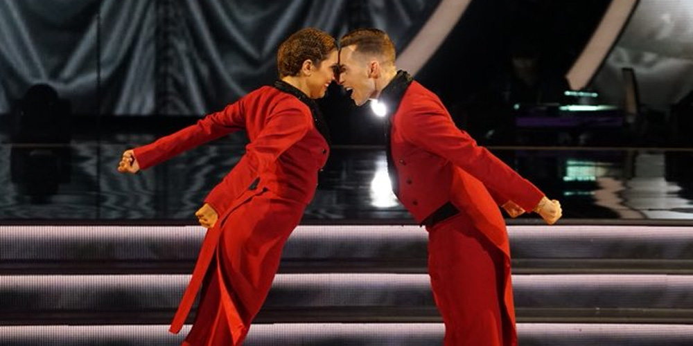 Adam Rippon & Jenna Johnson Perform Fun Jazz Routine on ‘DWTS Athletes ...