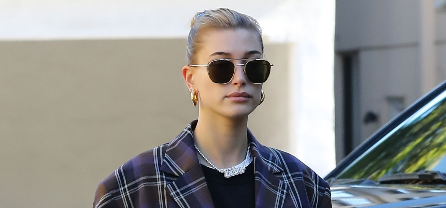Hailey Bieber Makes Fashion Statement In Plaid Suit | Hailey Baldwin ...