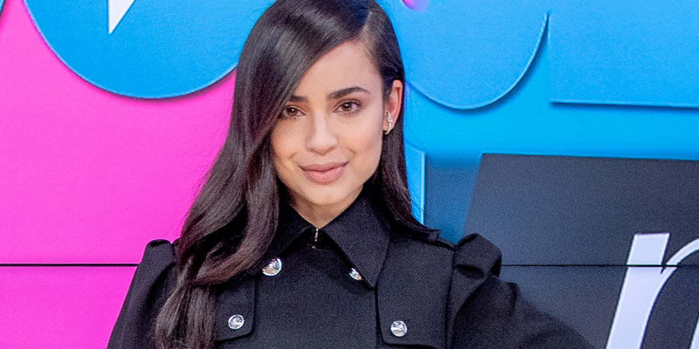 Sofia Carson Wears Sparkling Silver Boots For Interviews in NYC | Sofia ...