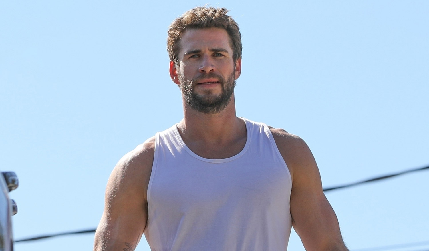 Liam Hemsworth Puts His Muscles On Display After Hitting the Gym ...