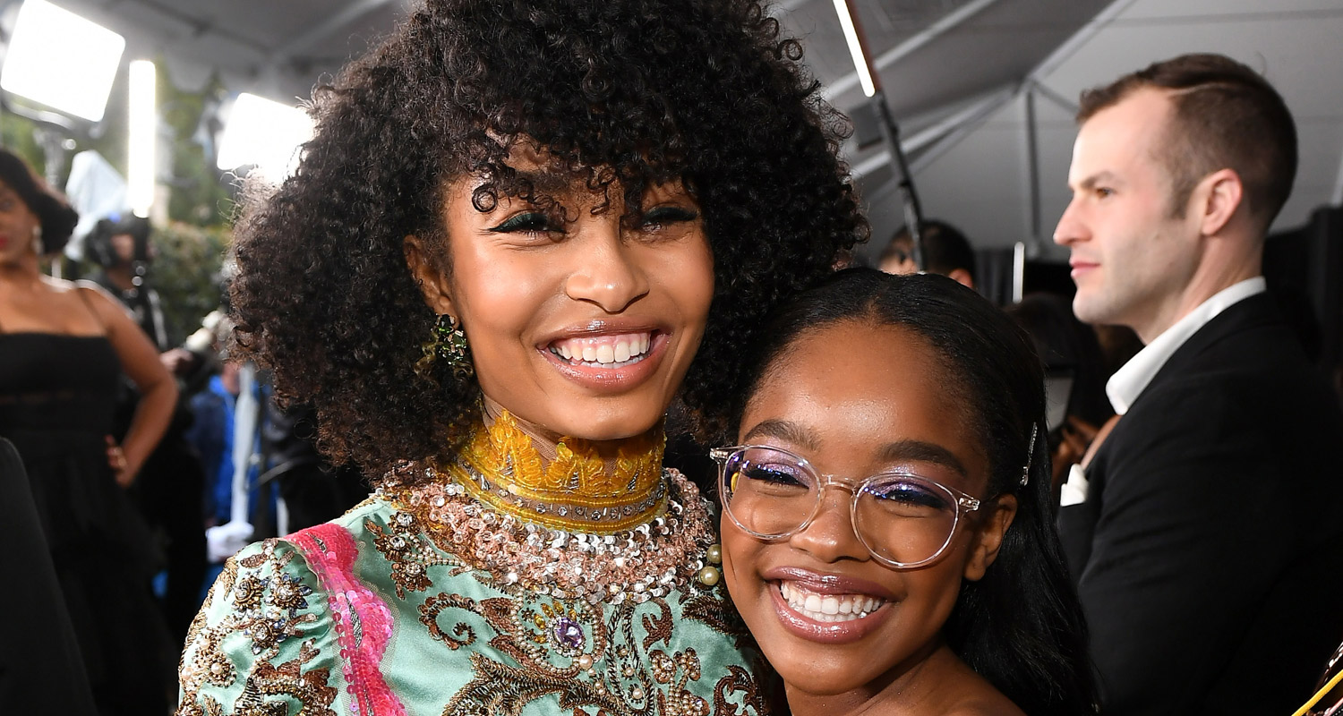 Johnson Sisters Yara Shahidi & Marsai Martin Share Cute Moment at NAACP ...