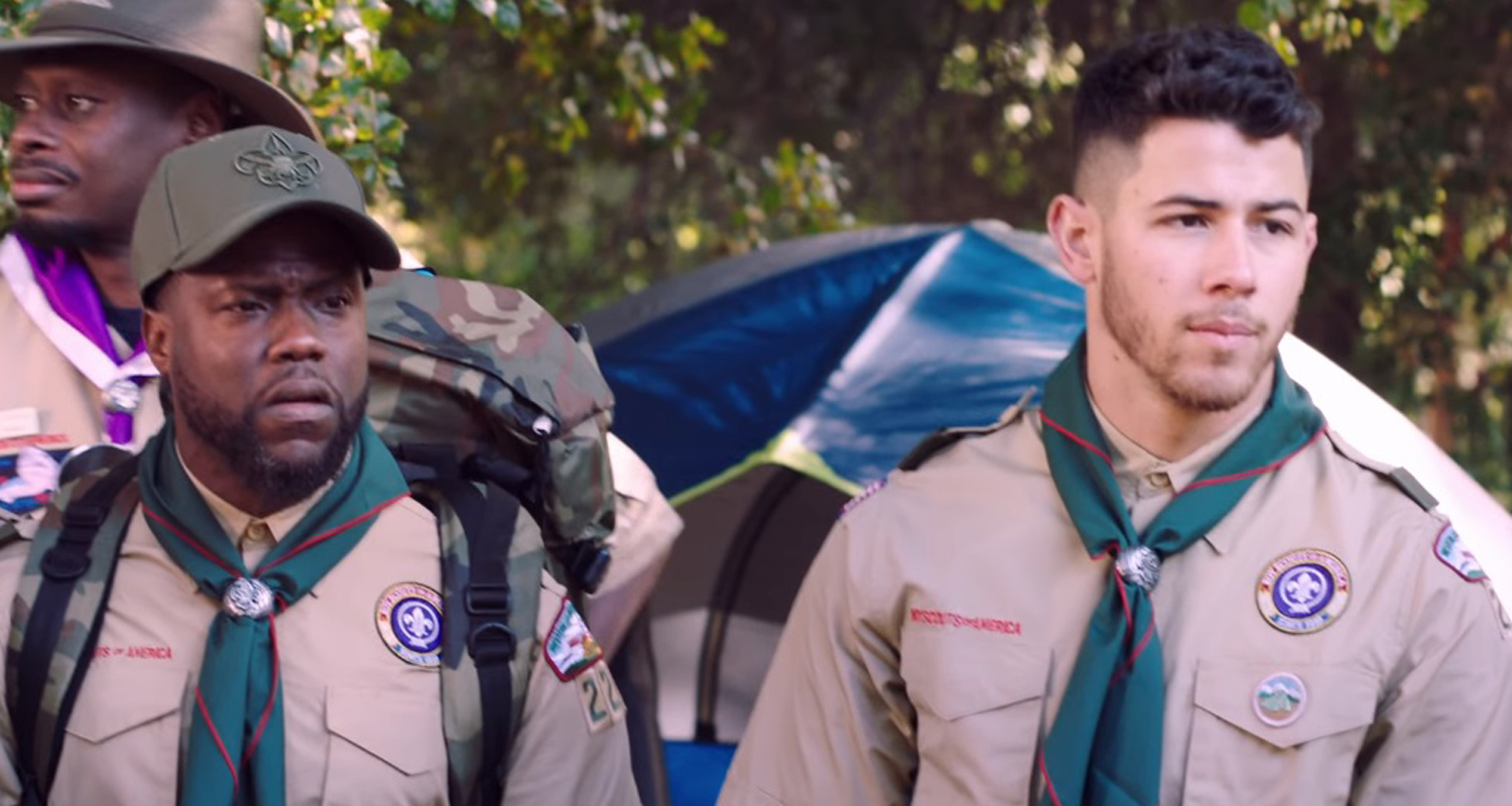 Nick Jonas Becomes a Boy Scout For a Day With Kevin Hart (Video ...