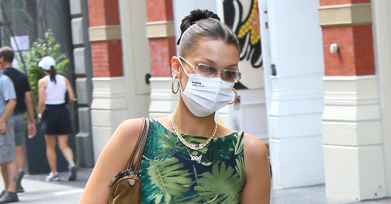 Bella Hadid Stays Safe in a Face Mask While Out in NYC | Bella Hadid ...