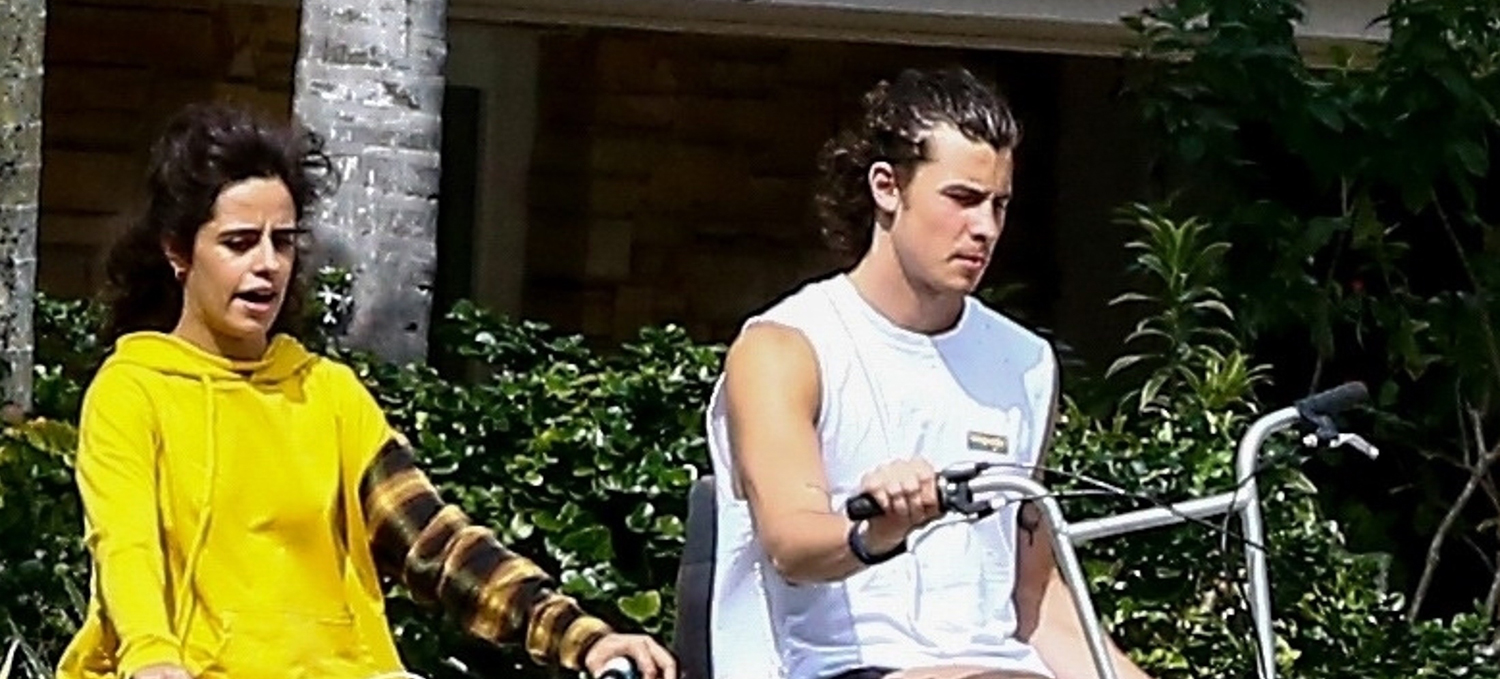 Camila Cabello & Shawn Mendes Go for Bike Ride After Adopting New Puppy ...