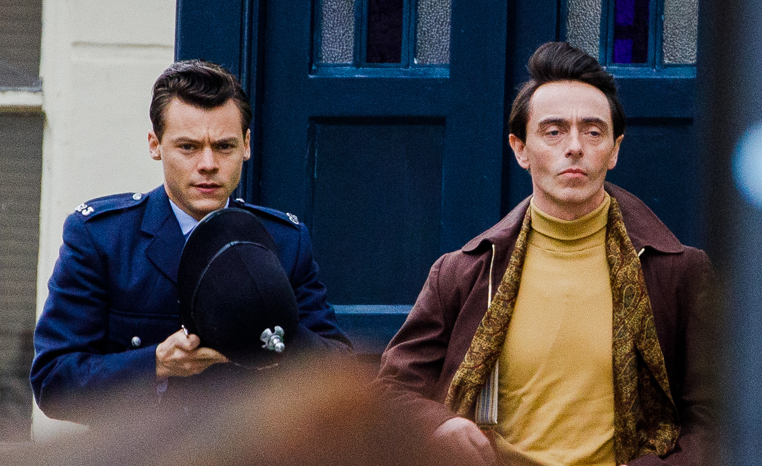 Harry Styles Wears Full Policeman Uniform in New Set Photos with David ...