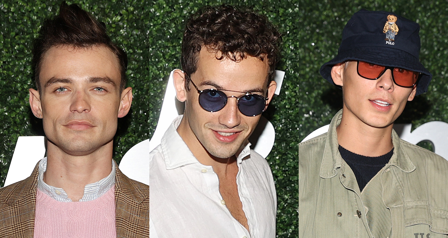 Thomas Doherty, Eli Brown, & Evan Mock Step Out for a Match at U.S ...