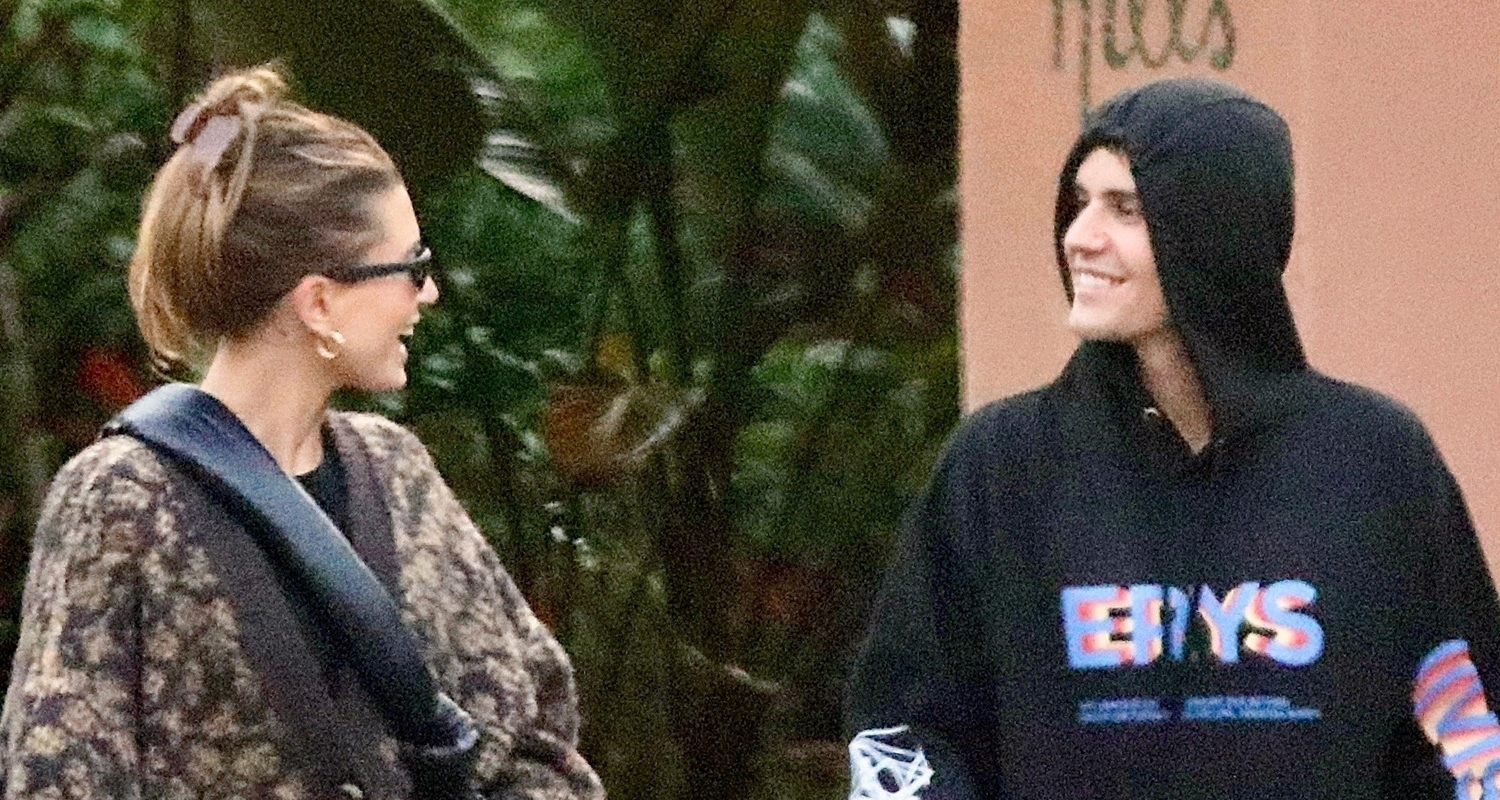 Justin & Hailey Bieber Share a Laugh While Stepping Out for Dinner ...