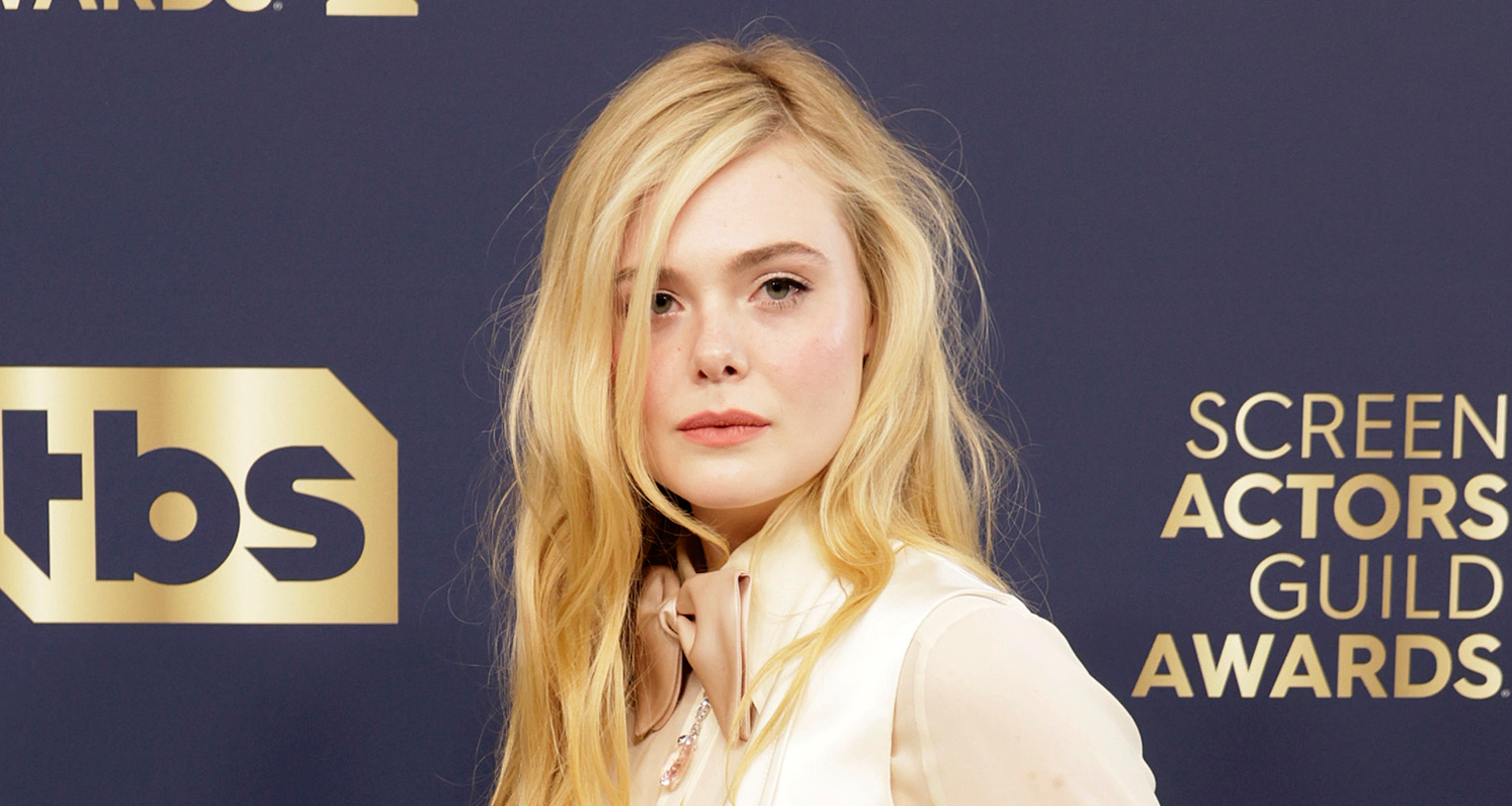 Elle Fanning Meets Up With Sandra Oh On SAG Awards 2022 Red Carpet ...