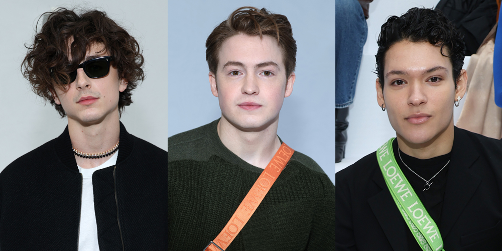 Timothee Chalamet, Kit Connor & Omar Rudberg Step Out for Loewe Fashion ...